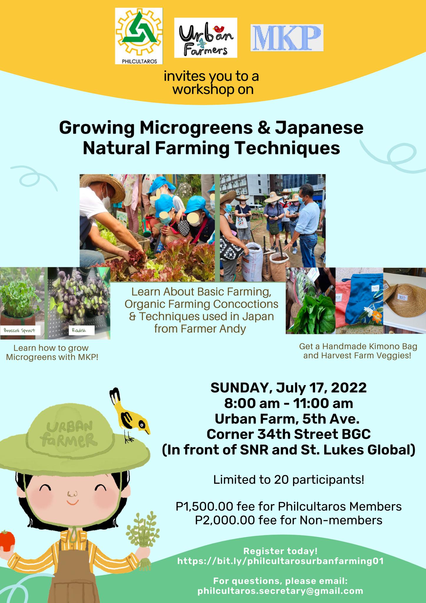 [WORKSHOP] Growing Microgreens & Japanese Natural Farming Techniques ...